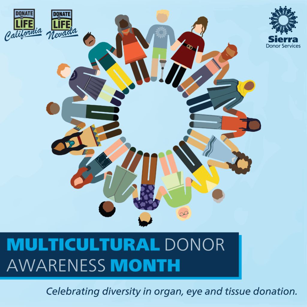 Celebrating National Multicultural Donor Awareness Month - Sierra Donor Services